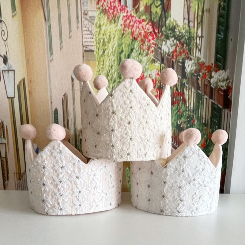 Badu.bg Дантелена корона за глава за деца, сладък стил, тъкане, марка ...