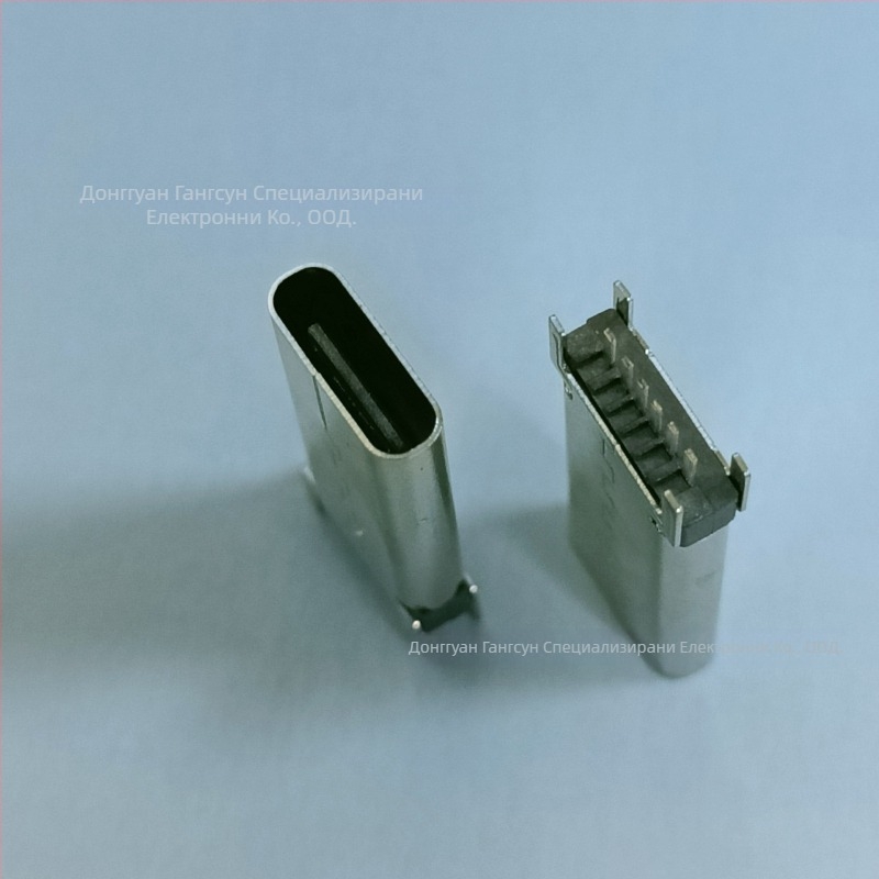 Badu.bg Type-C 6P вертикален конектор за монтаж, четири фиксирани крака ...