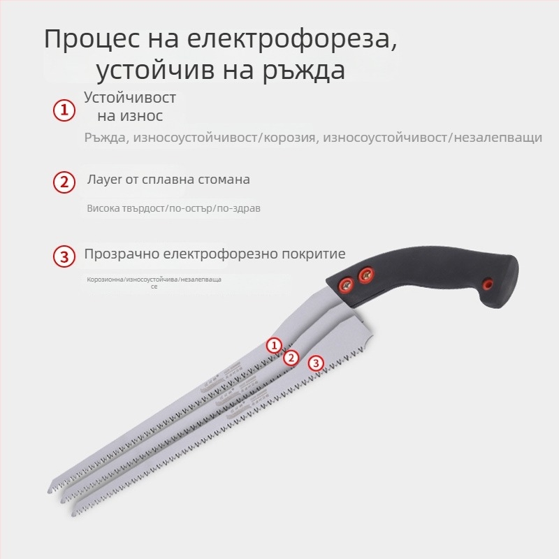 Badu.bg Ръчно изработена пила за подрязване на градински дървета със ...